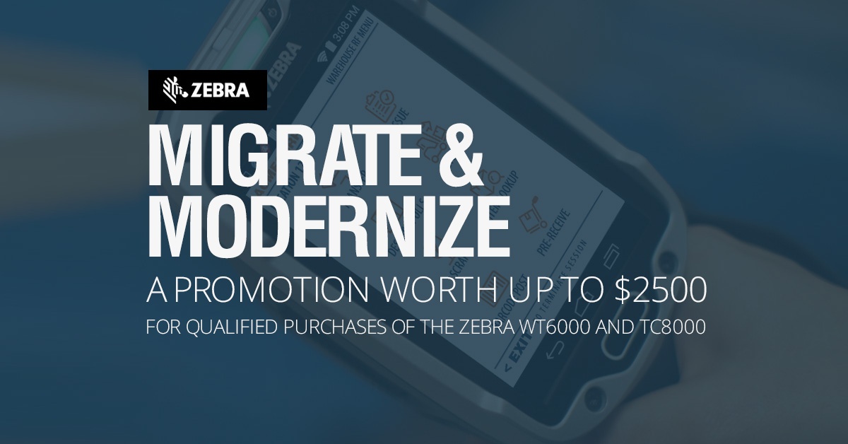 Free Modernization Services for Zebra WT6000 and TC8000
